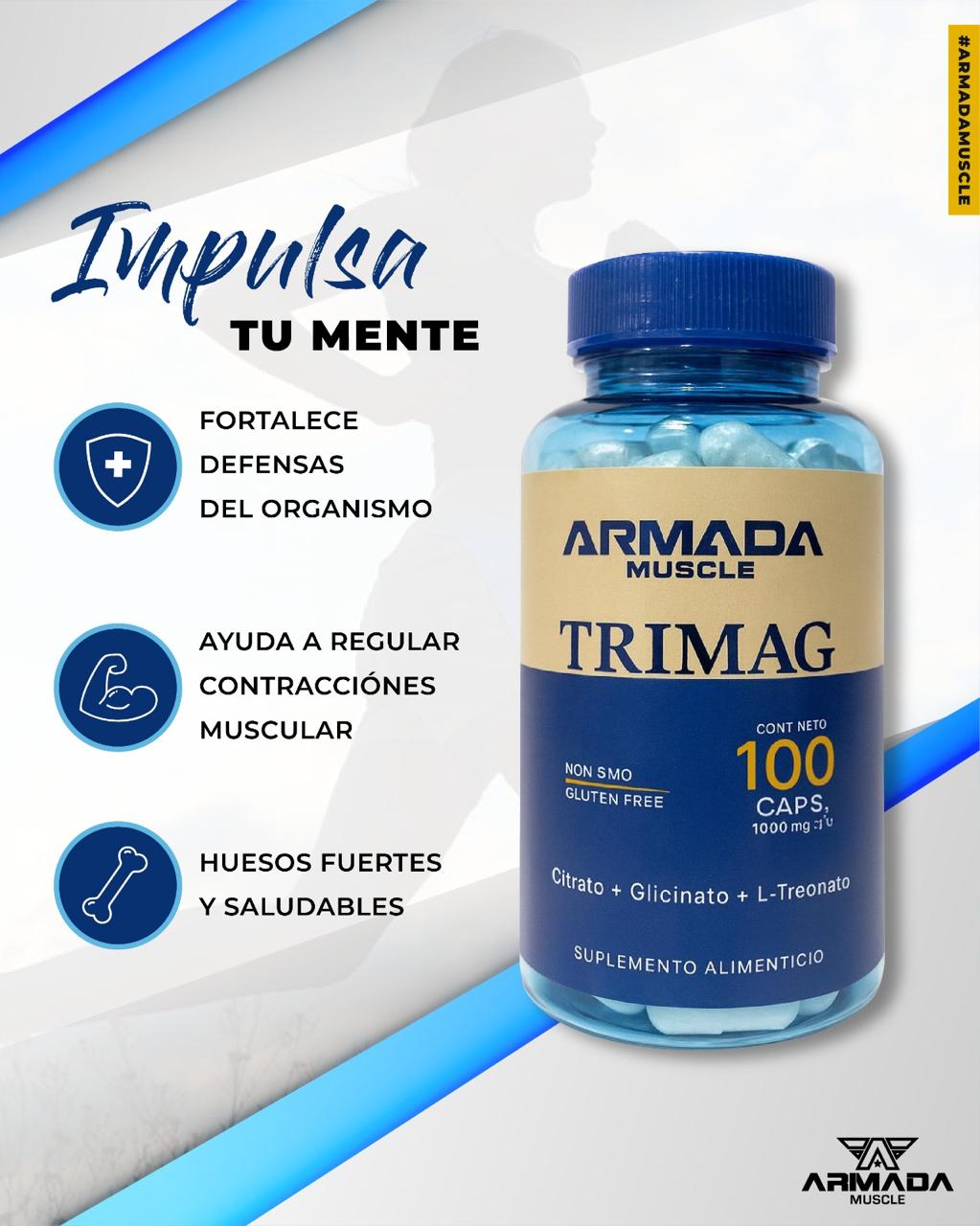 TRIMAG ARMADA 100 CAPS – suplementoscajeme