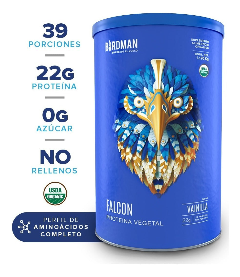 Falcon Protein - Proteína Vegetal Orgánica 39 porciones – suplementoscajeme
